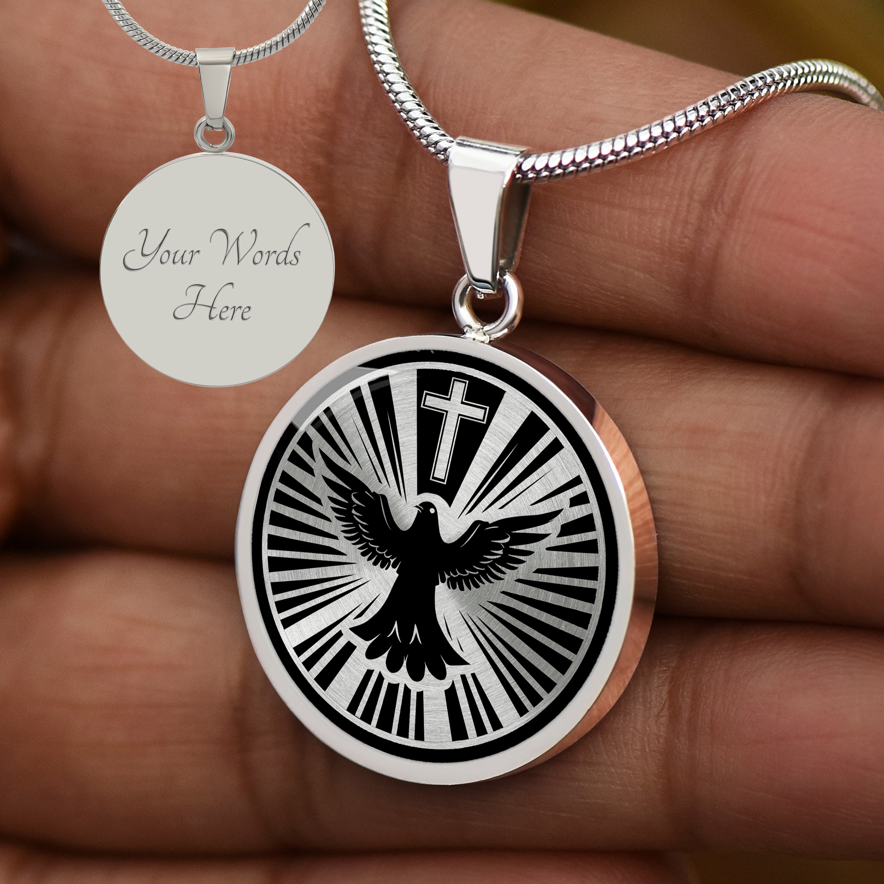 Custom Holy Dove Necklace – Elephantsity