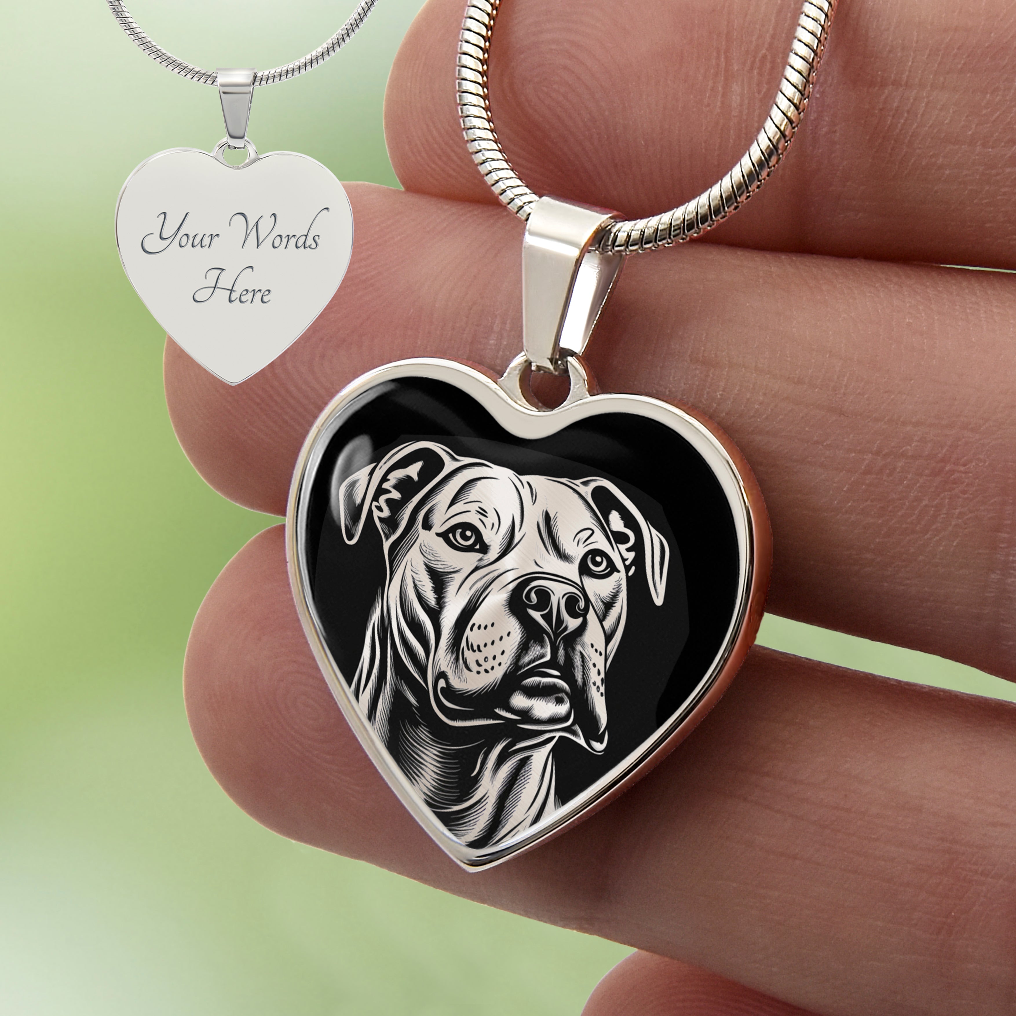 Custom American Staffordshire Terrier Necklace – Elephantsity
