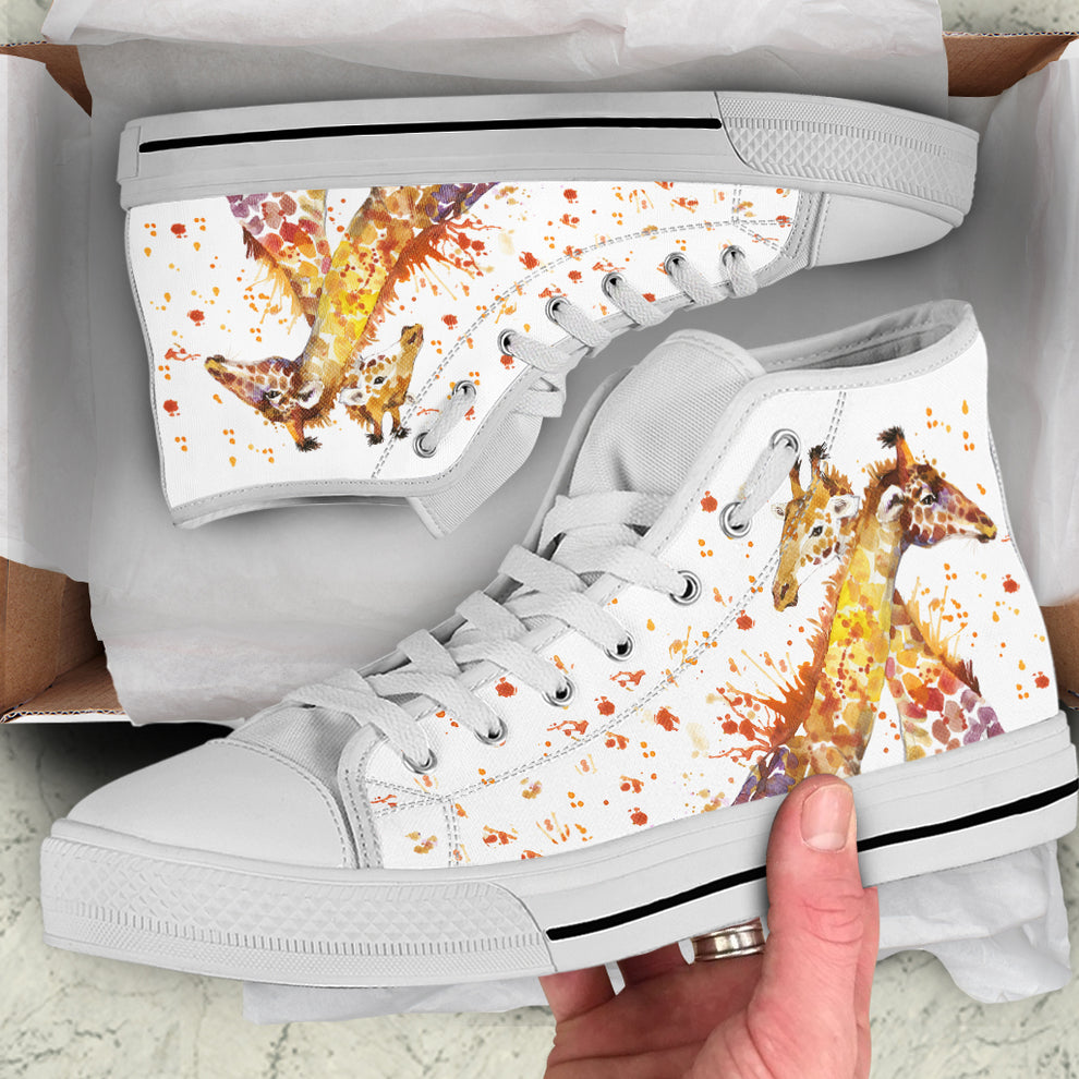 Giraffe Love High-Top Shoes – Elephantsity