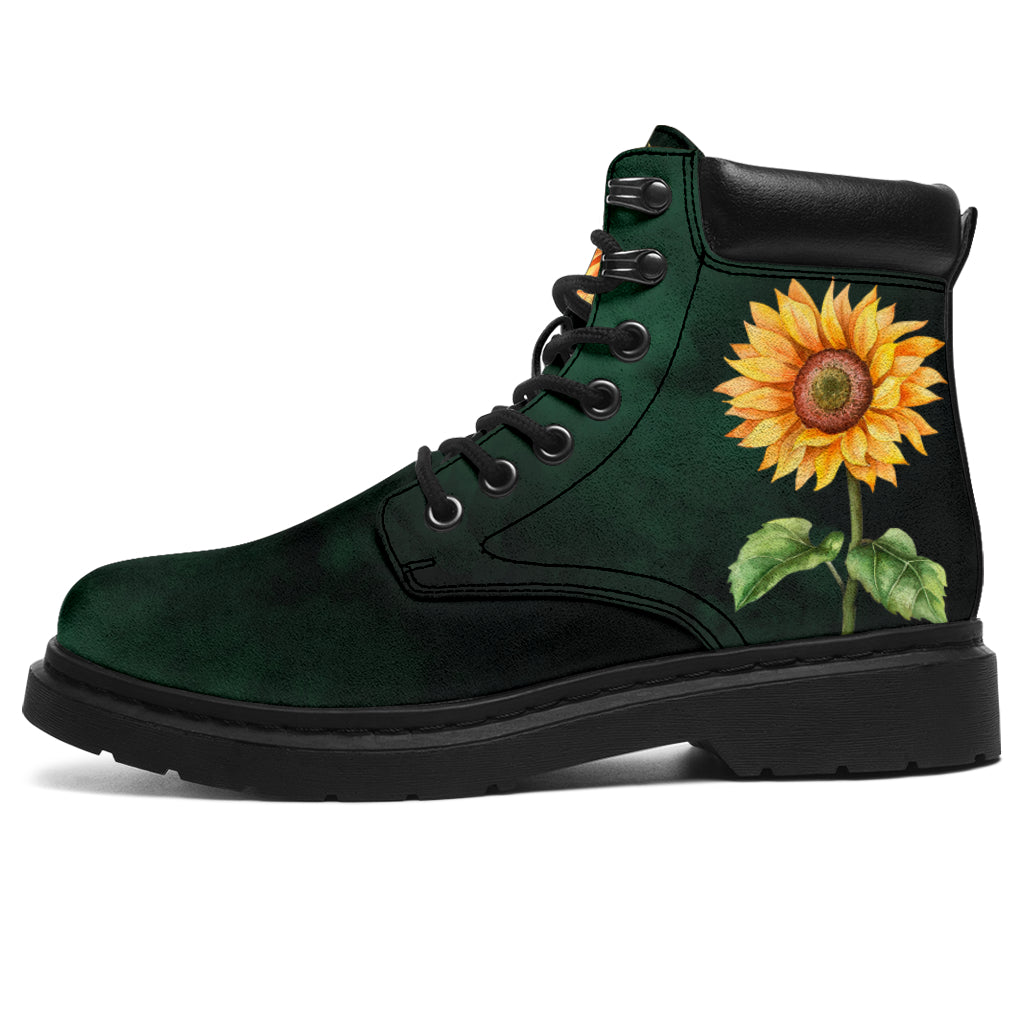 Green Sunflower All-Season Boots – Elephantsity
