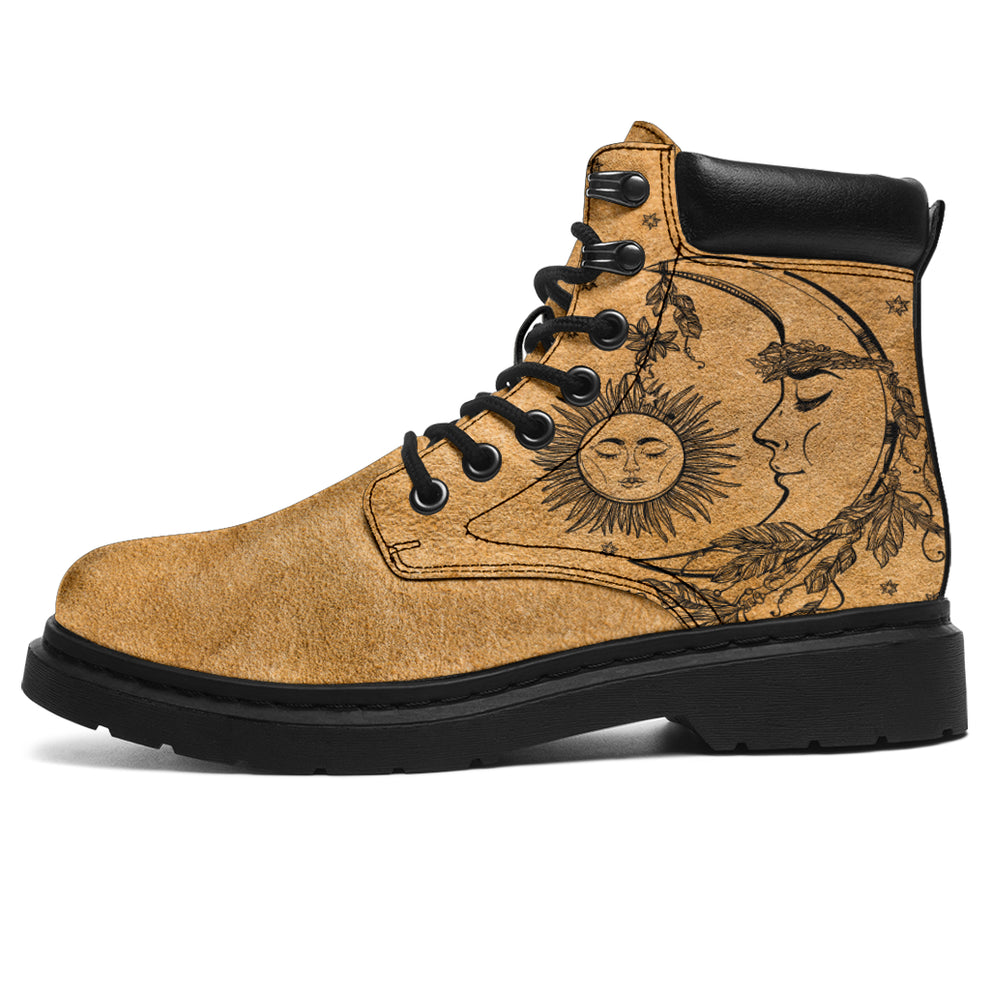 Tan Sun & Moon All-Season Boots – Elephantsity