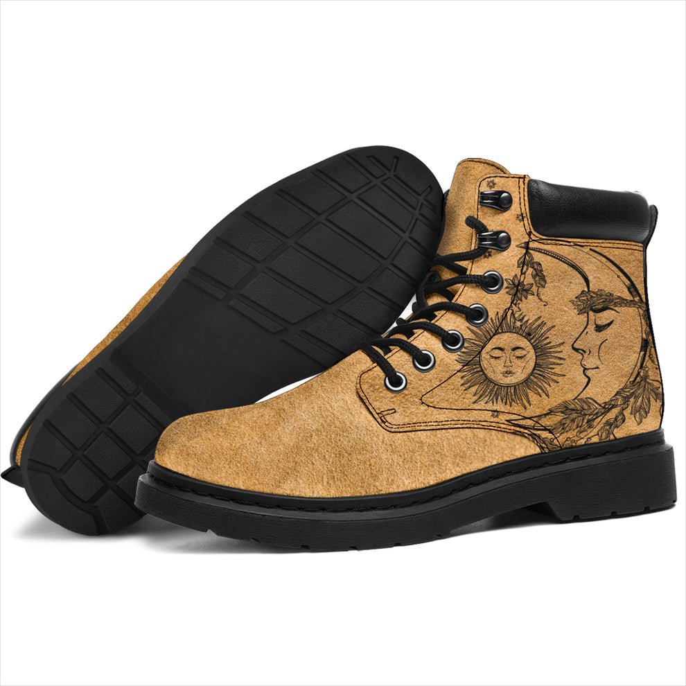 Tan Sun & Moon All-Season Boots – Elephantsity
