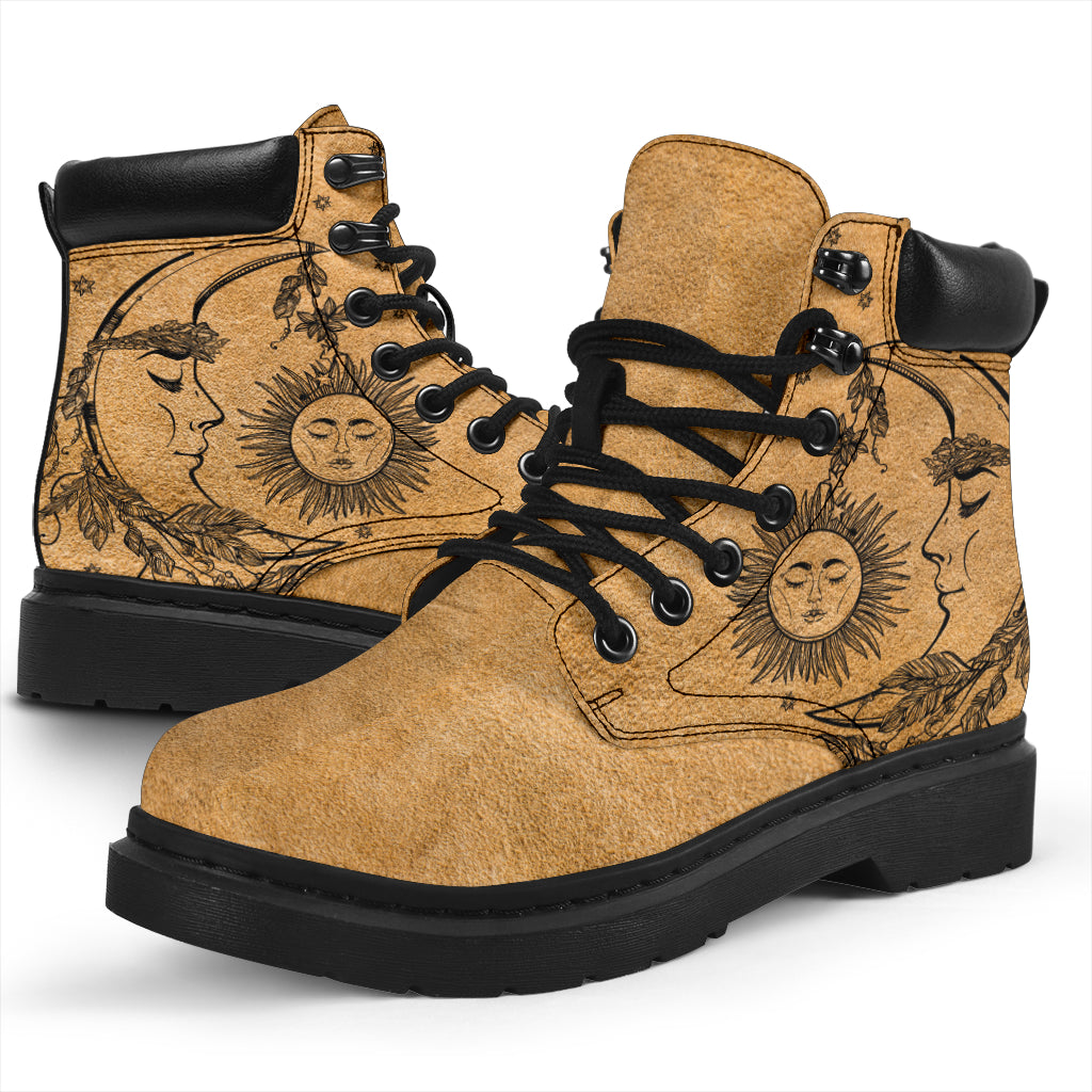 Tan Sun & Moon All-Season Boots – Elephantsity