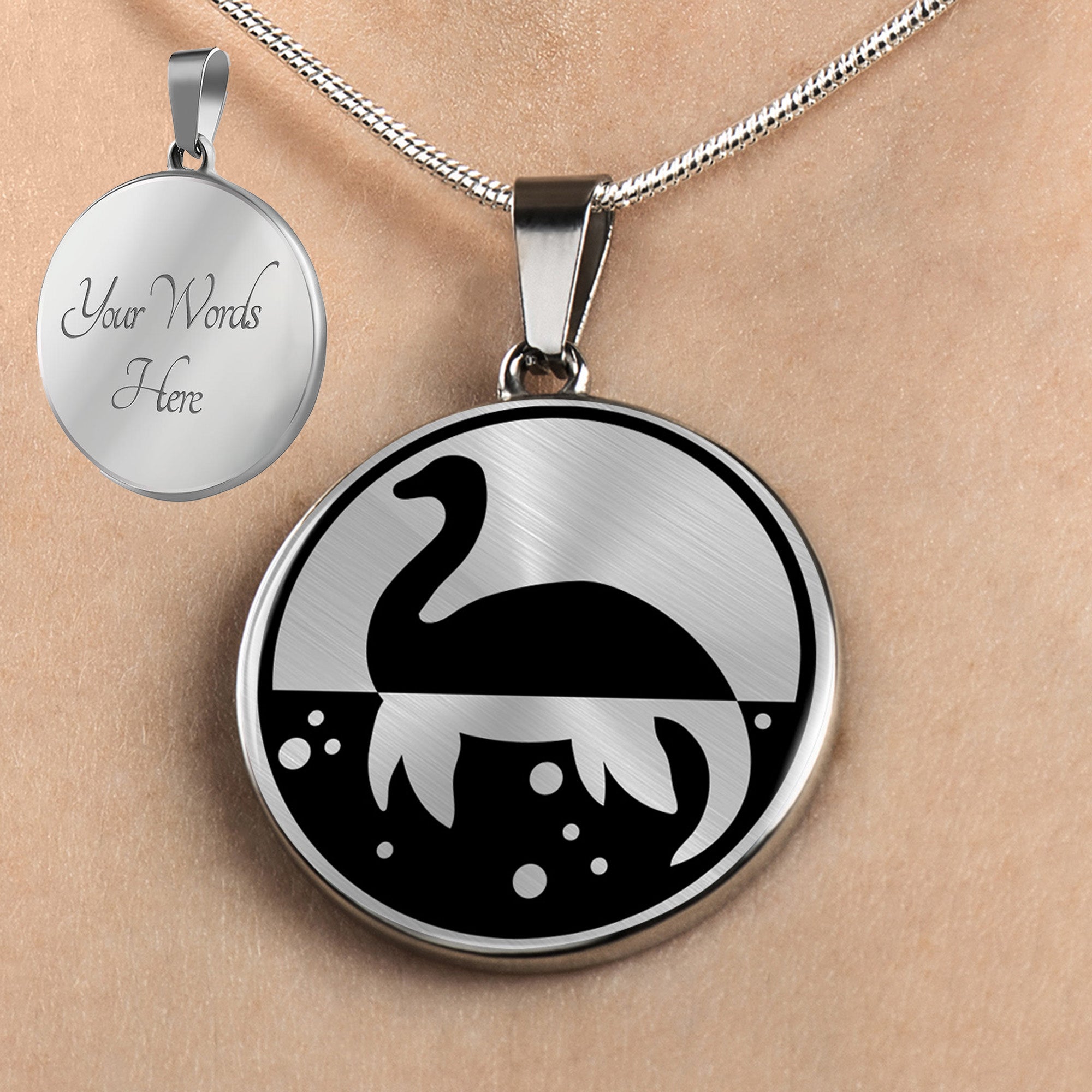 Personalized Loch Ness Monster Necklace – Elephantsity